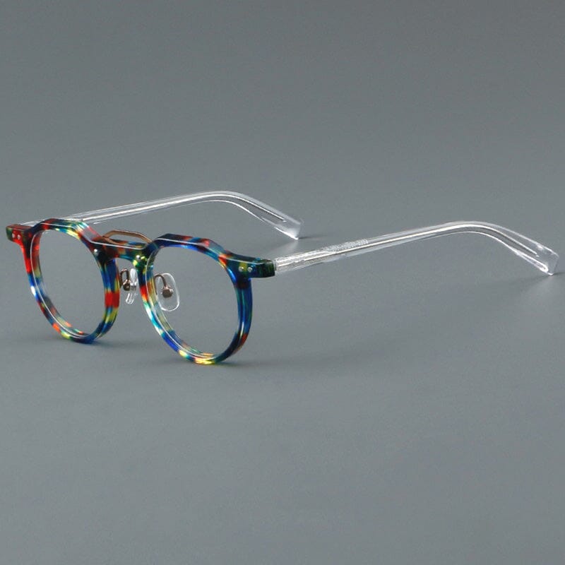 Ron Retro Round Acetate Glasses Frame – usoptigaze